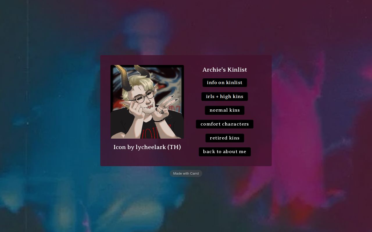 archie's kinlist